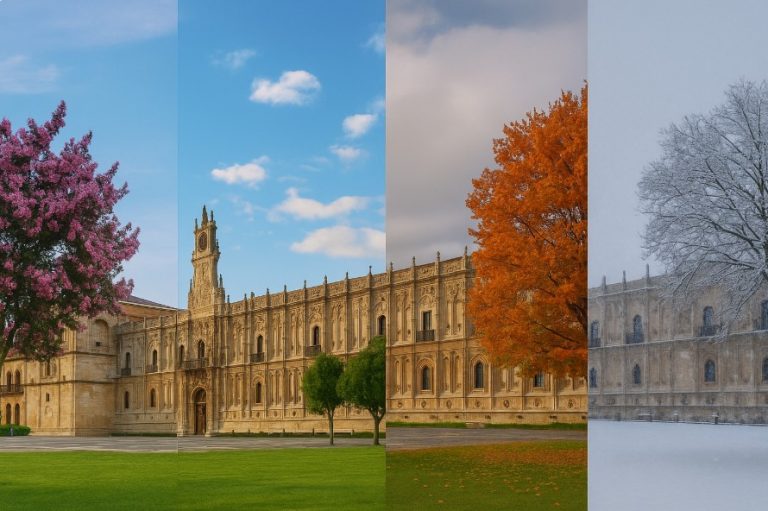 Qué tiempo hace en León en verano, otoño, invierno y primavera
