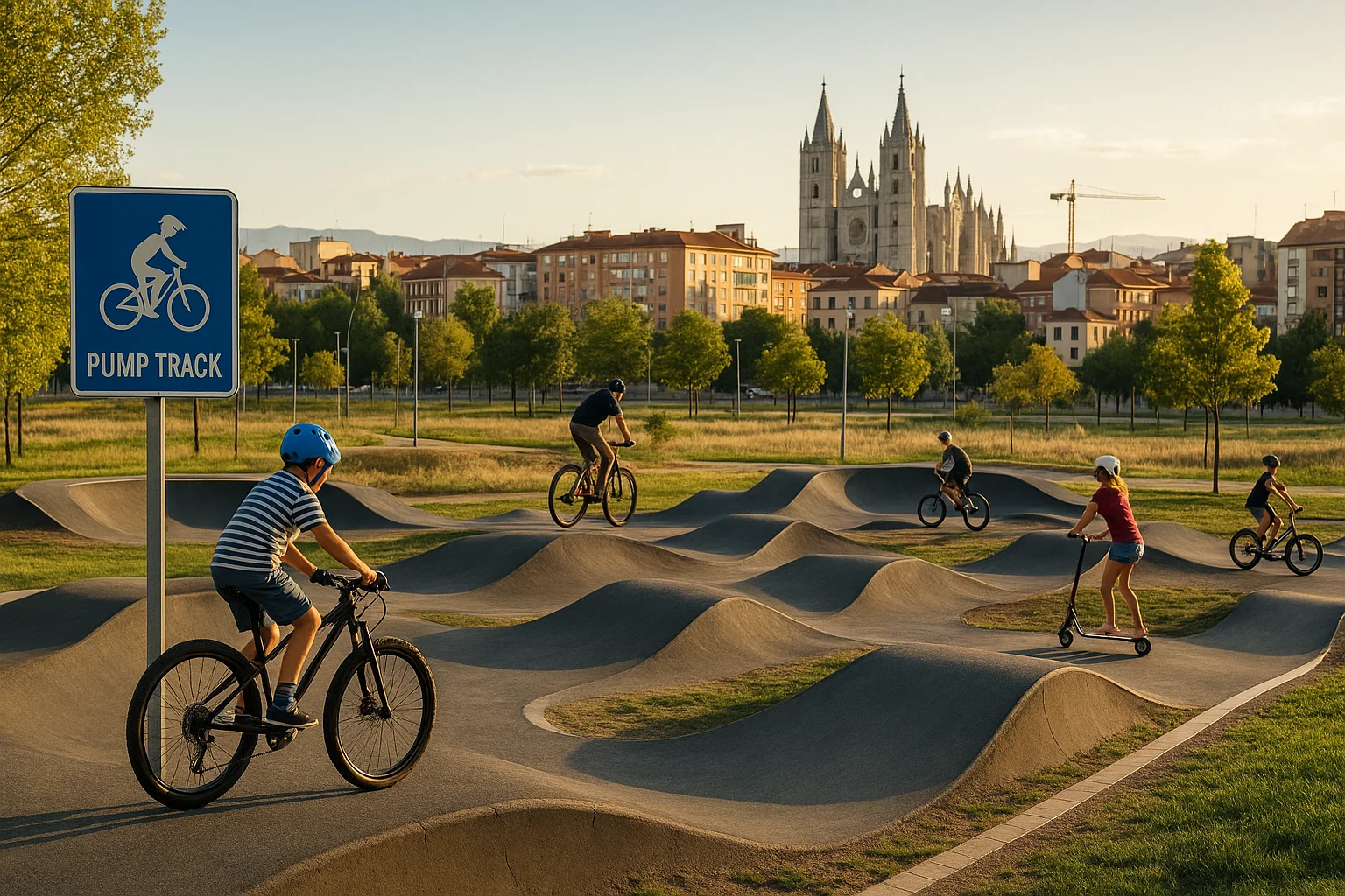 Pumptracks en León ciudad: ubicaciones, técnica y el nuevo circuito de ...